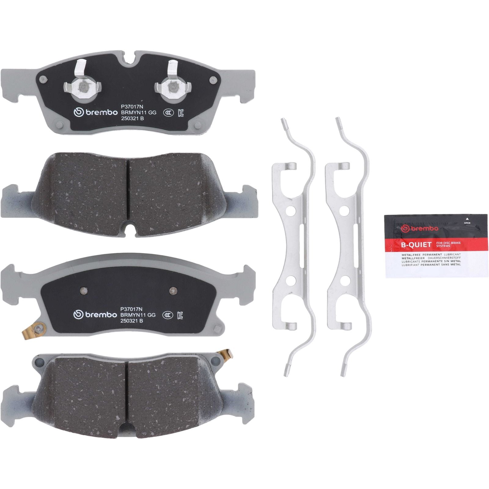 PRIME Ceramic Front Disc Brake Pad Set P37017N | Brembostore